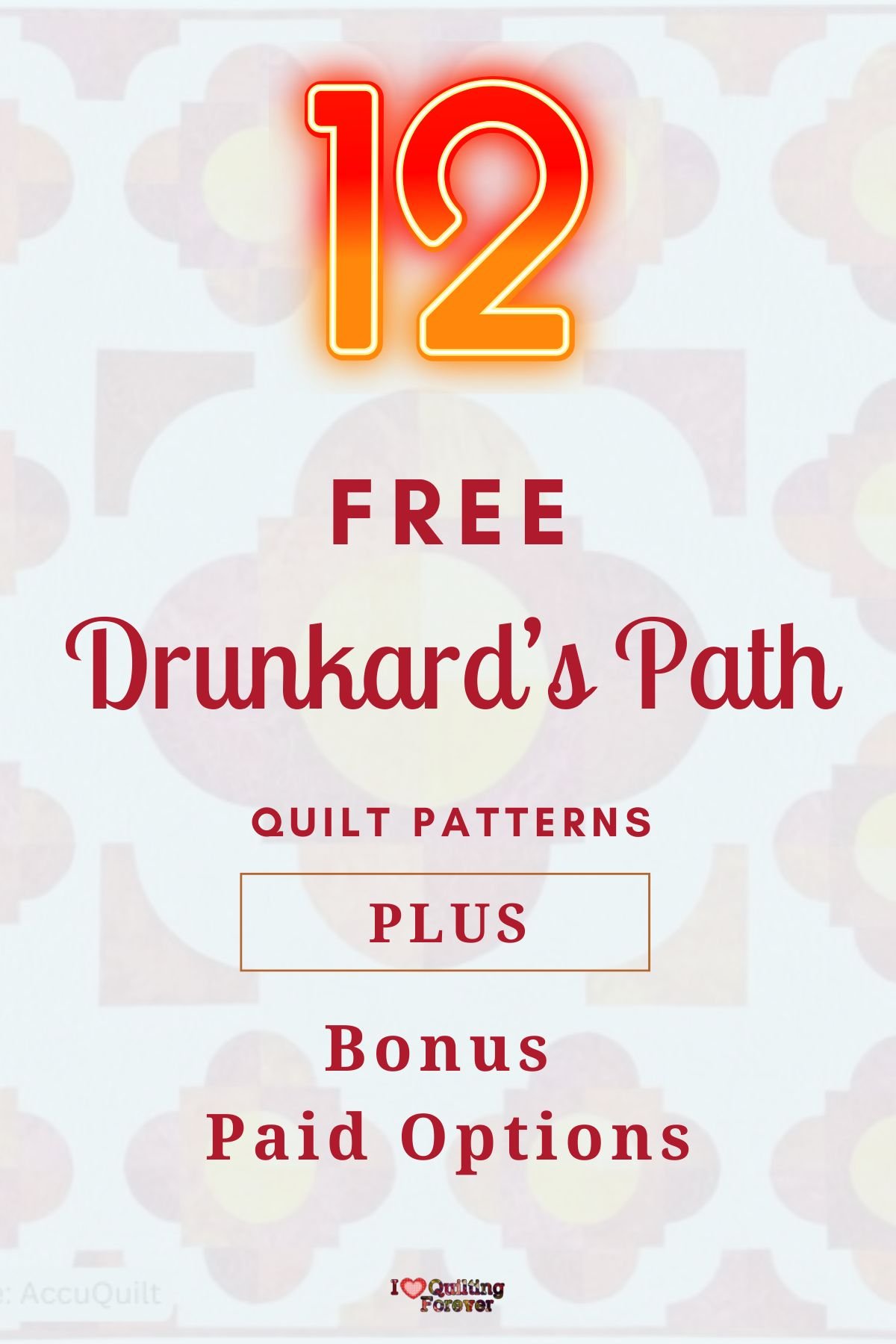Top 12 Free Drunkard’s Path Quilt Patterns (+8 Bonus Patterns For Sale ...