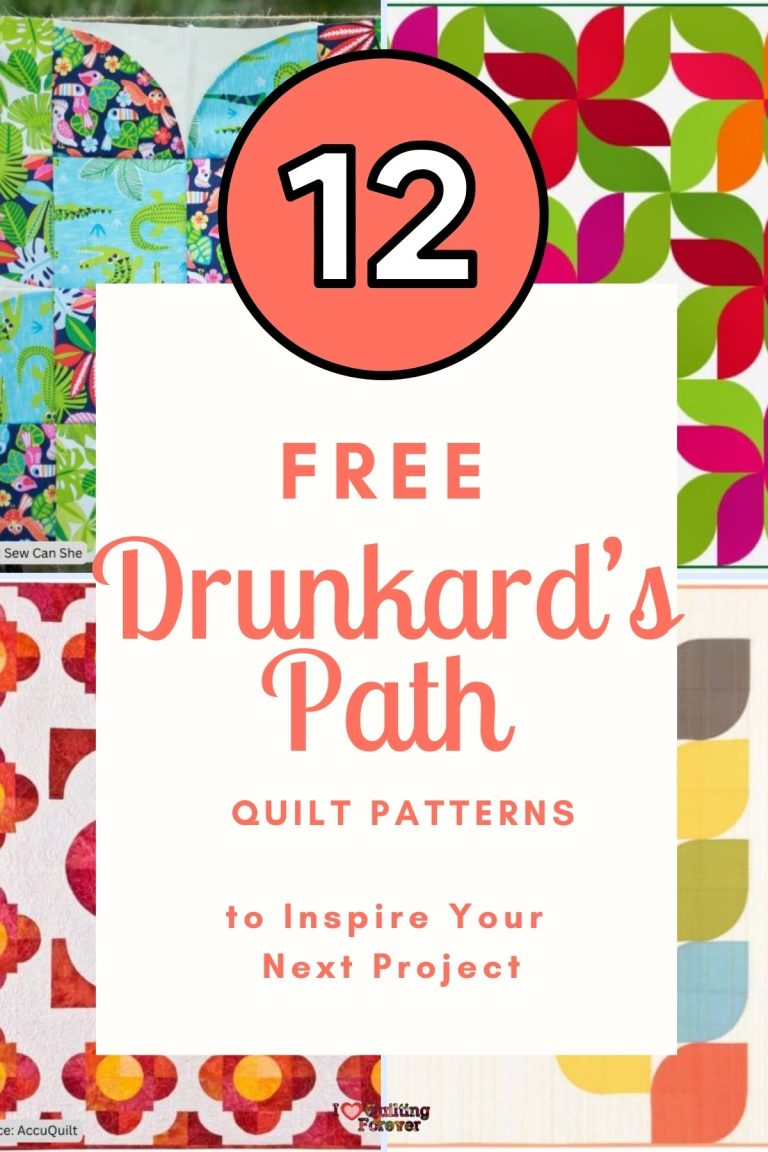 Top 12 Free Drunkard’s Path Quilt Patterns (+8 Bonus Patterns For Sale ...