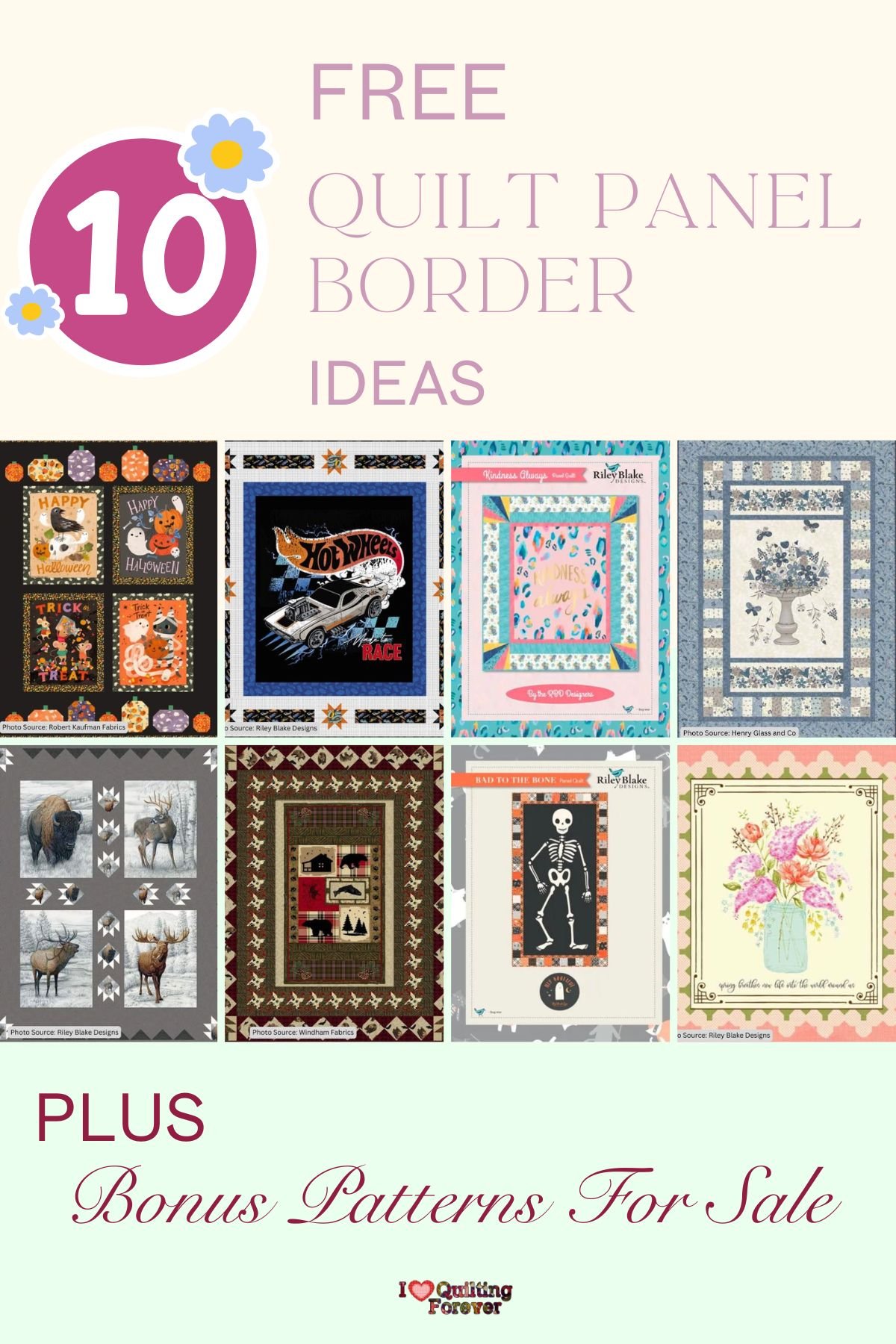 Top 10 Free Quilt Panel Border Ideas (+6 Bonus Patterns For Sale) - I ...