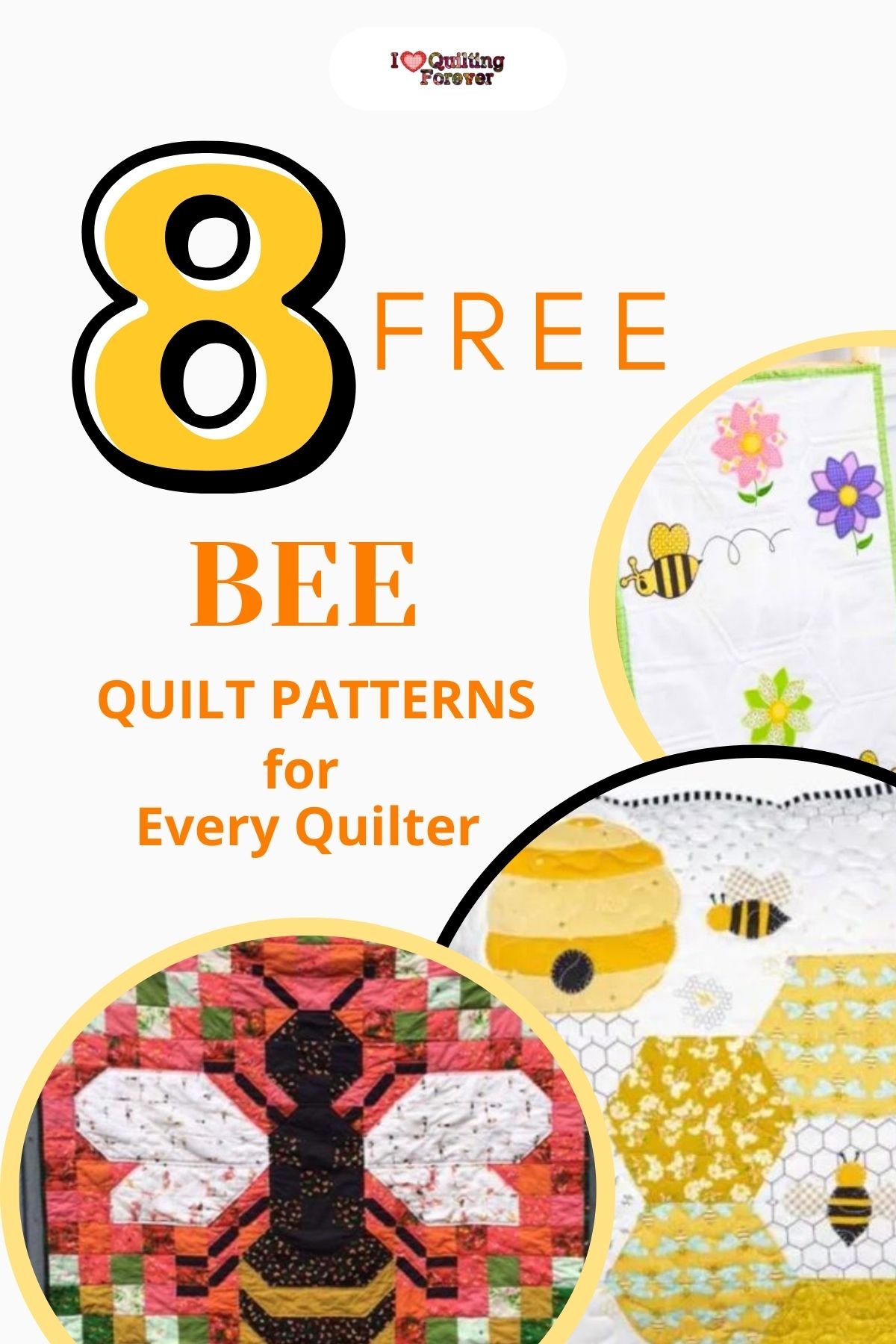 Top 8 Free Bee Quilt Patterns (+10 Bonus Patterns For Sale) - I Love ...
