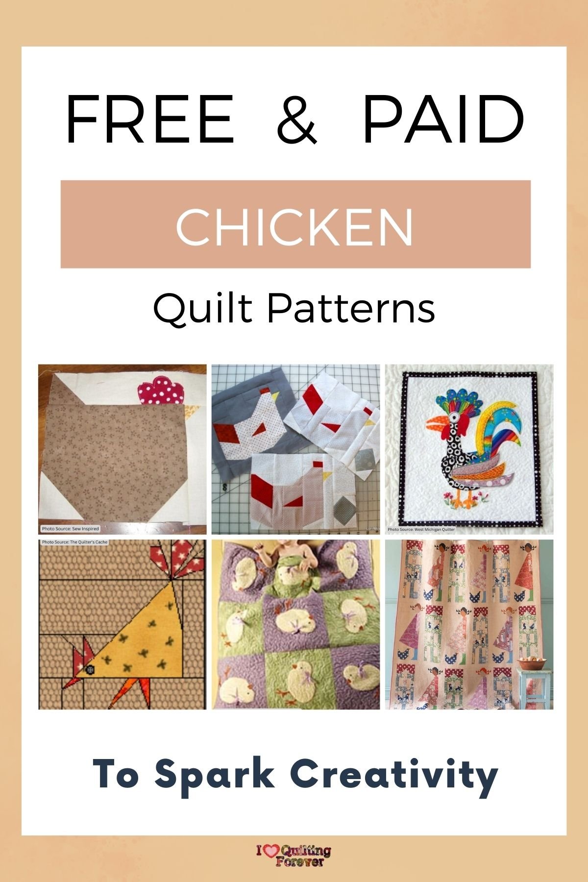 Top 11 Free Chicken Quilt Patterns (+10 Bonus Patterns For Sale) - I ...