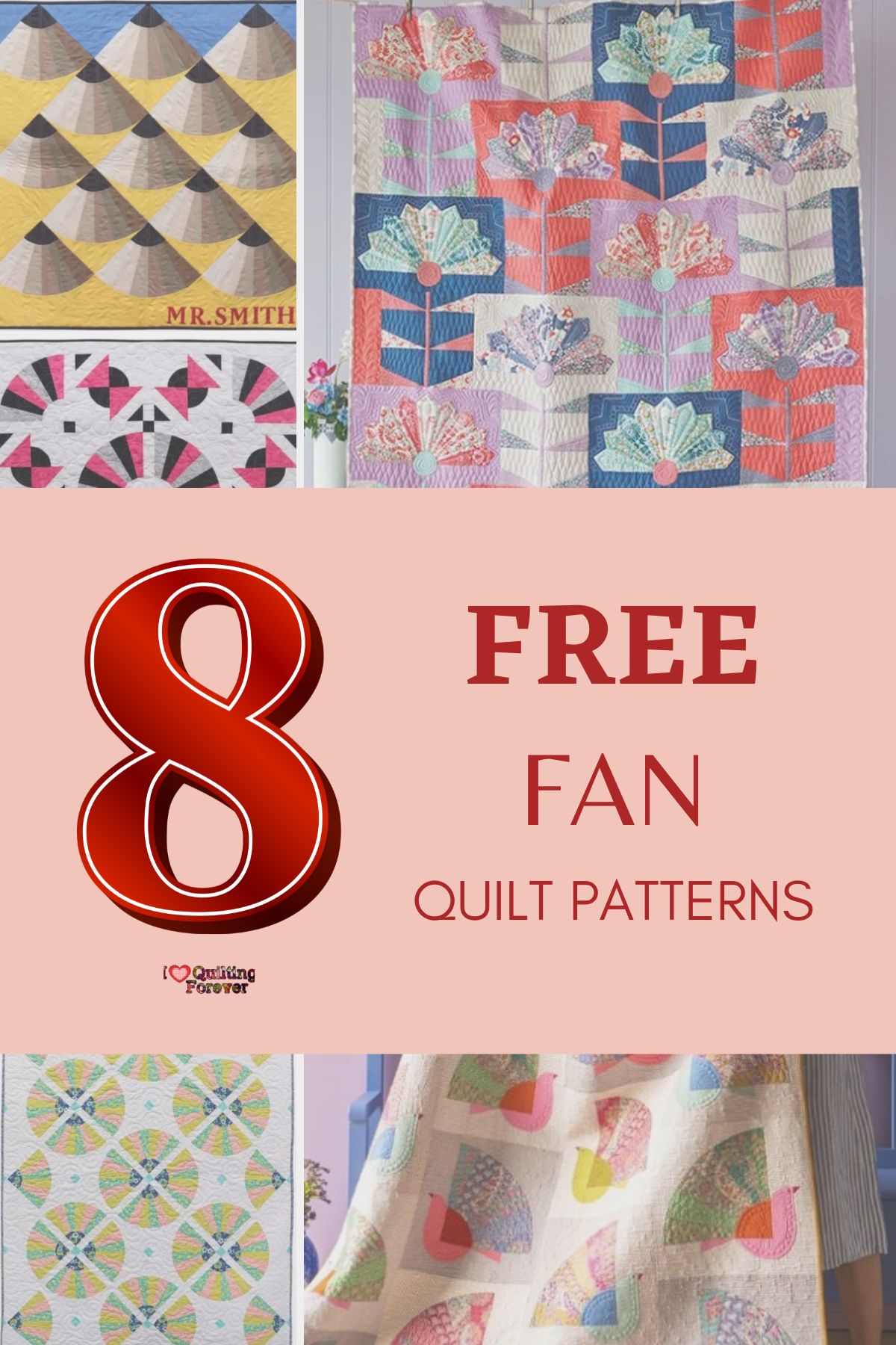 Top 8 Free Fan Quilt Patterns (+8 Bonus Patterns For Sale) - I Love ...