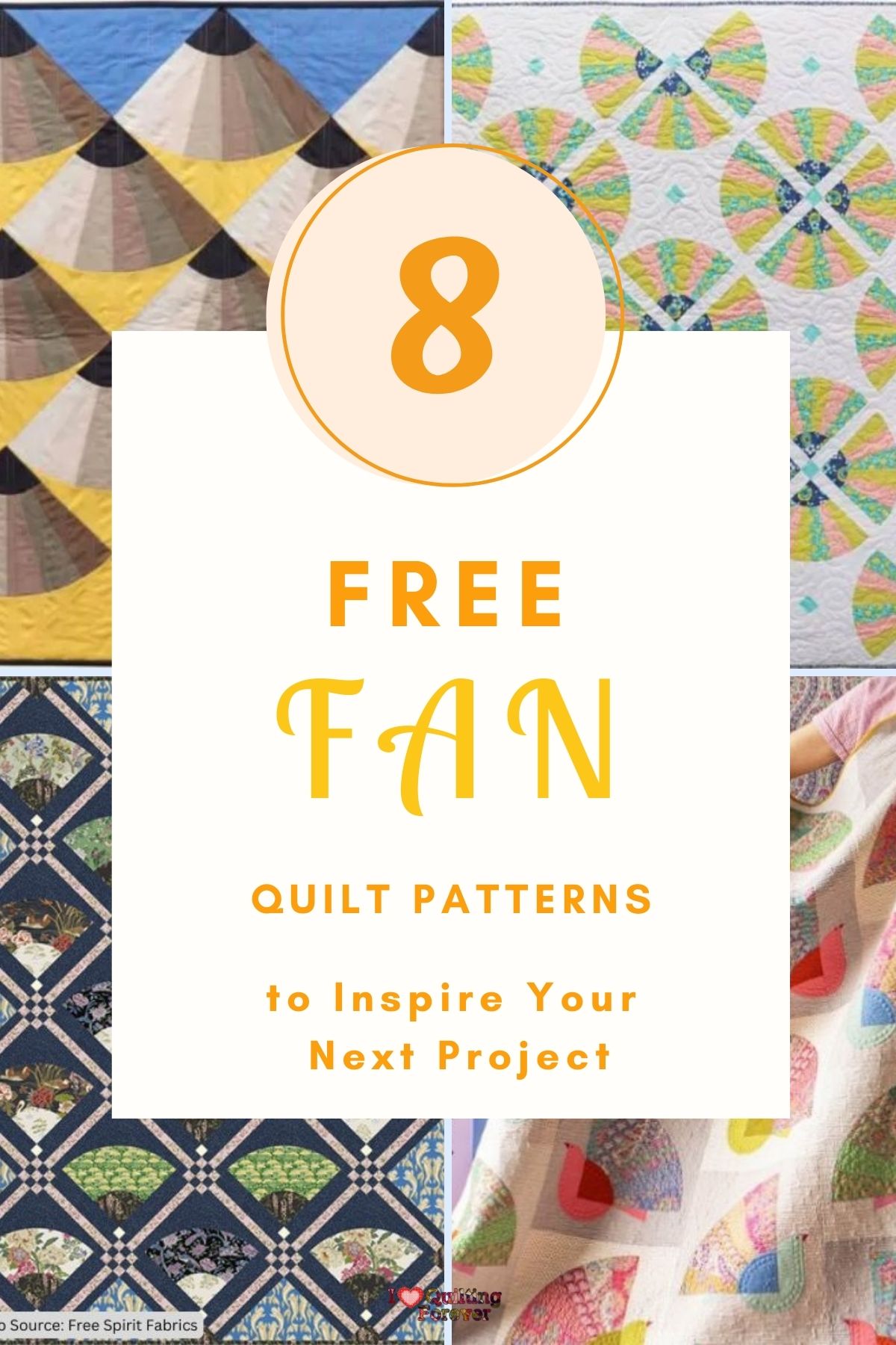 Top 8 Free Fan Quilt Patterns (+8 Bonus Patterns For Sale) - I Love ...