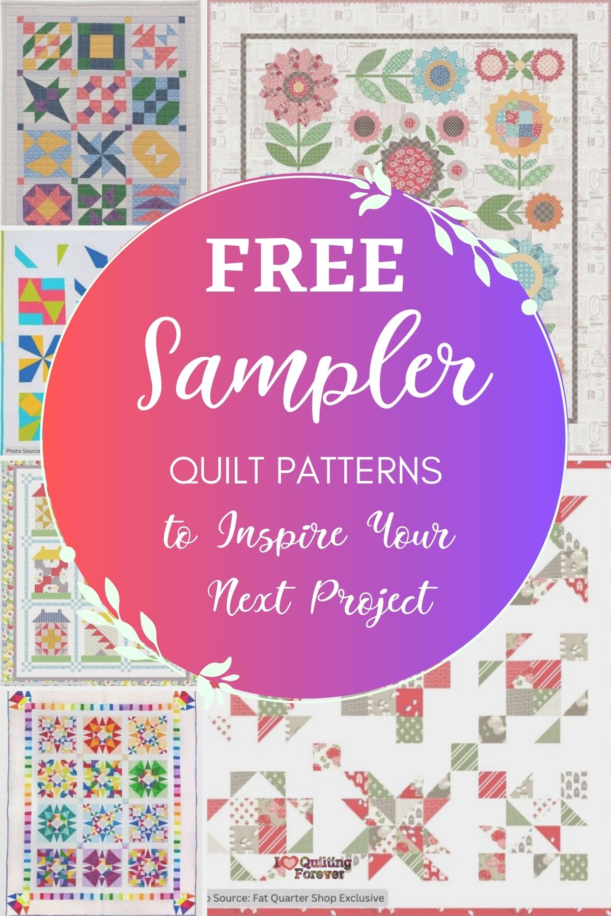 Top 12 Free Sampler Quilt Patterns (+7 Bonus Patterns For Sale) - I ...