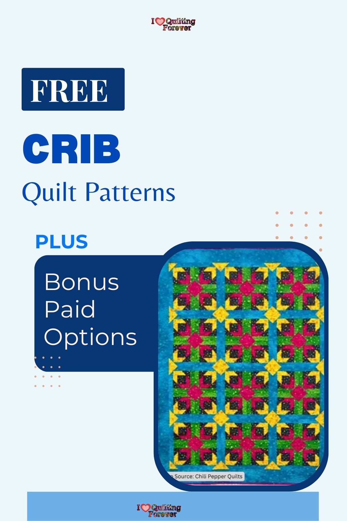 Top 7 Free Crib Quilt Patterns (+10 Bonus Patterns For Sale) - I Love ...