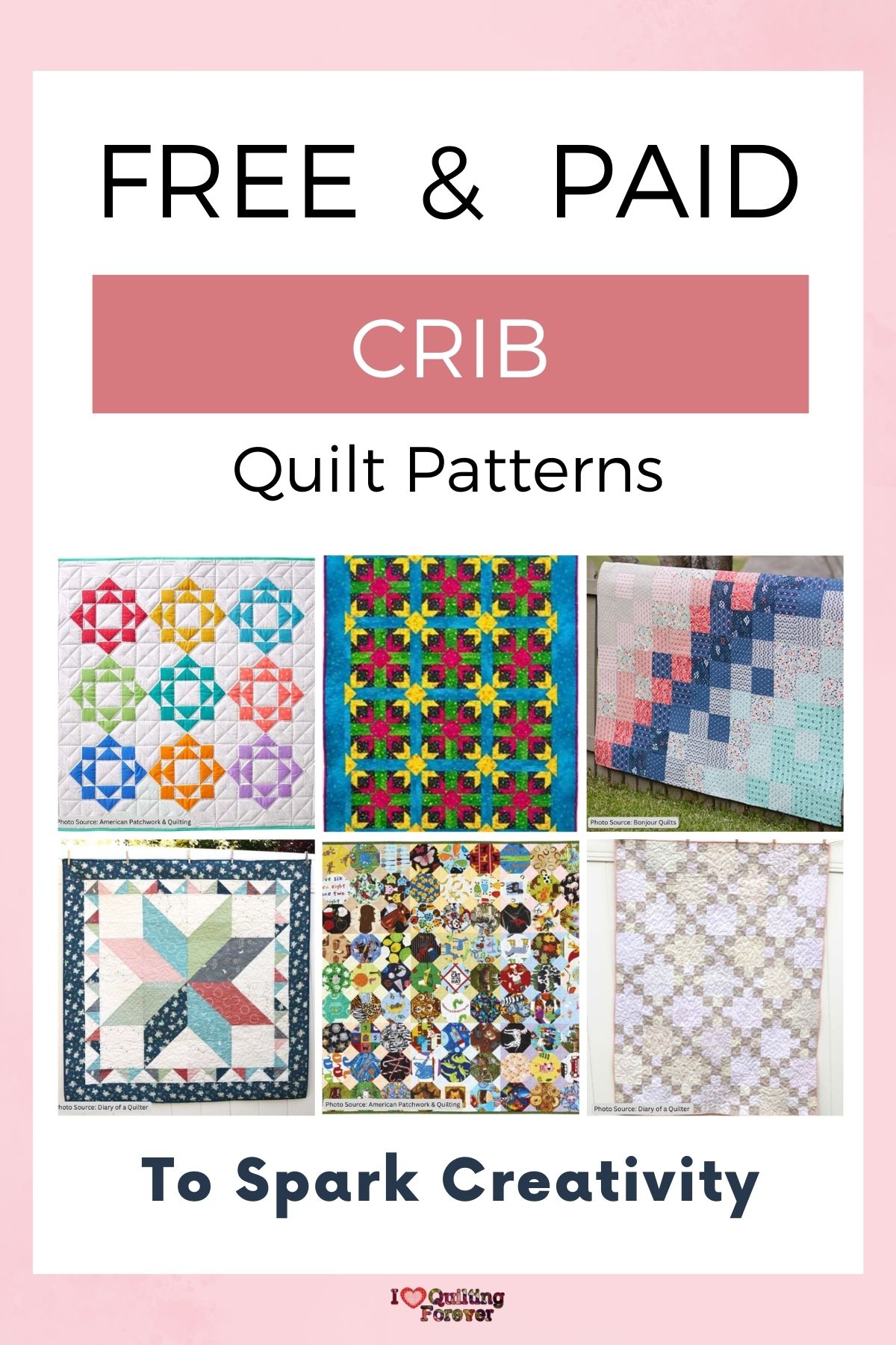 Top 7 Free Crib Quilt Patterns (+10 Bonus Patterns For Sale) - I Love ...
