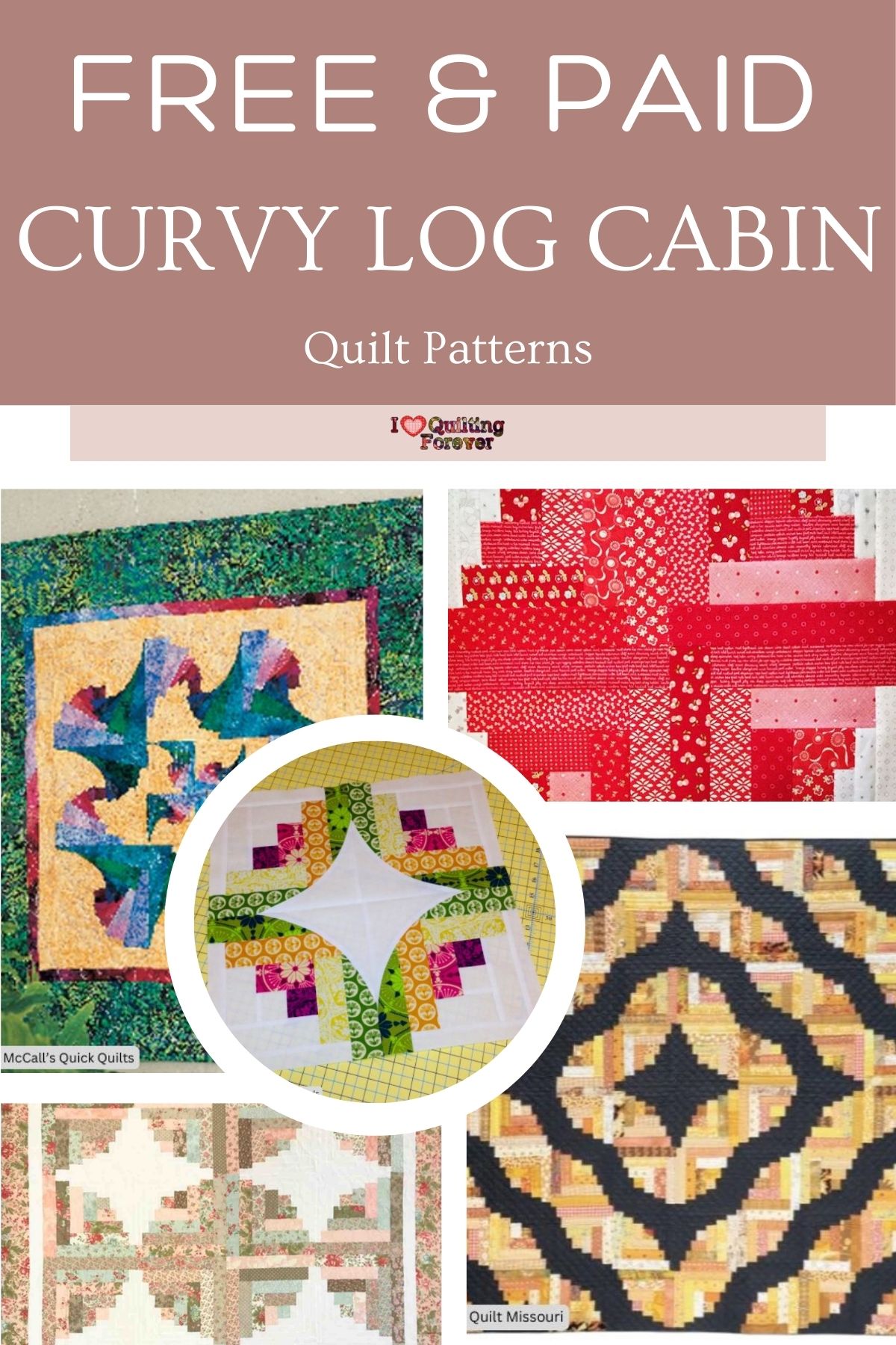 Top 6 Free Curvy Log Cabin Quilt Patterns (+6 Bonus Patterns For Sale ...