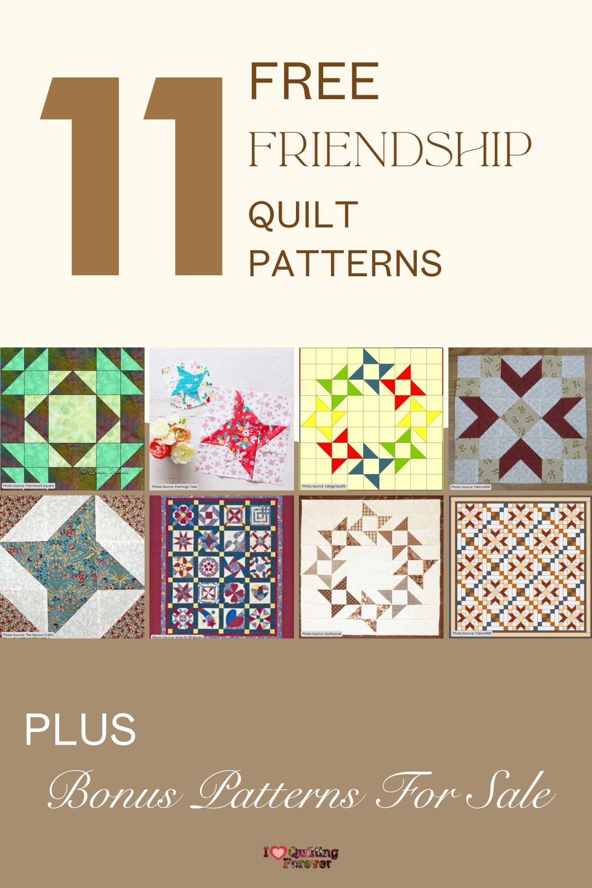 Top 11 Free Friendship Quilt Patterns (+7 Bonus Patterns For Sale) - I ...