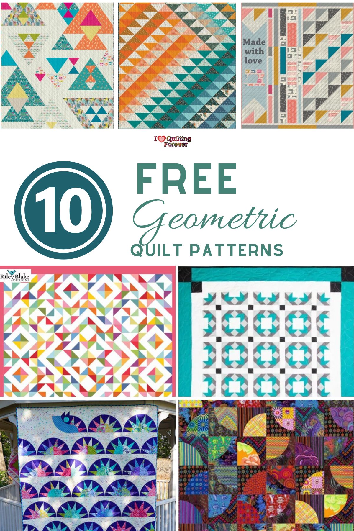 Top 10 Free Geometric Quilt Patterns (+8 Bonus Patterns For Sale) - I ...