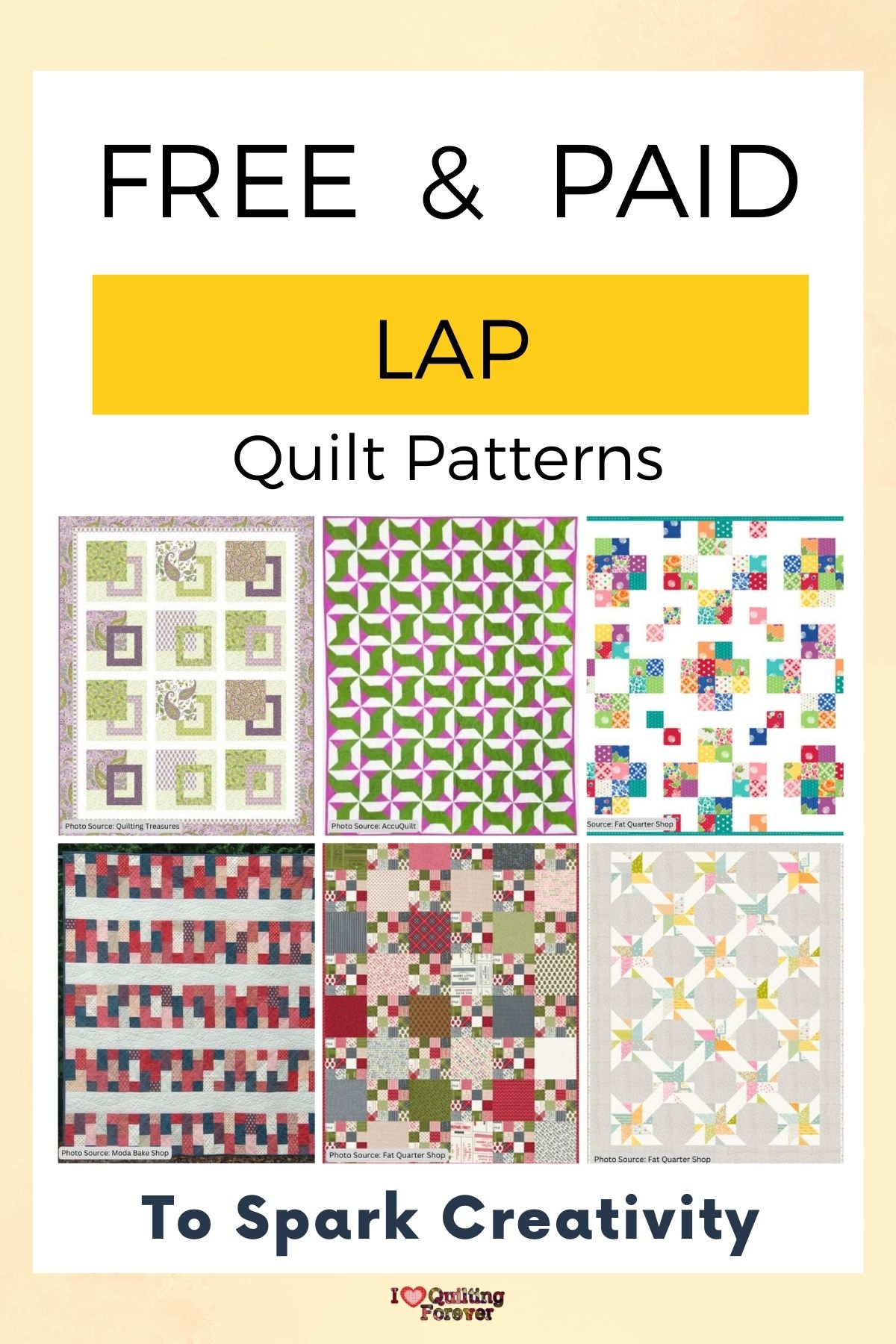 Top 10 Free Lap Quilt Patterns (+8 Bonus Patterns For Sale) - I Love ...