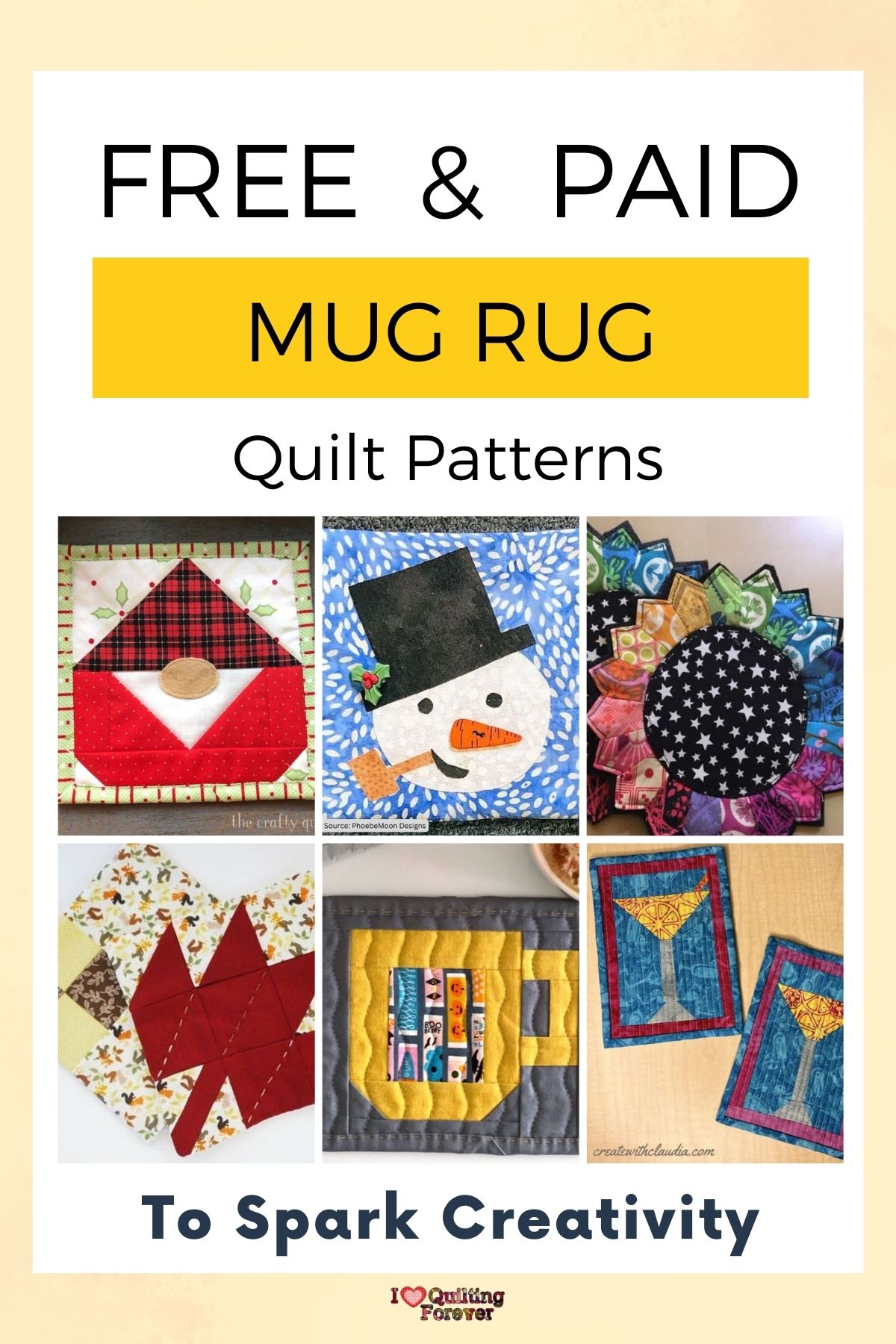 Top 10 Free Mug Rug Quilt Patterns (+11 Bonus Patterns For Sale) - I ...