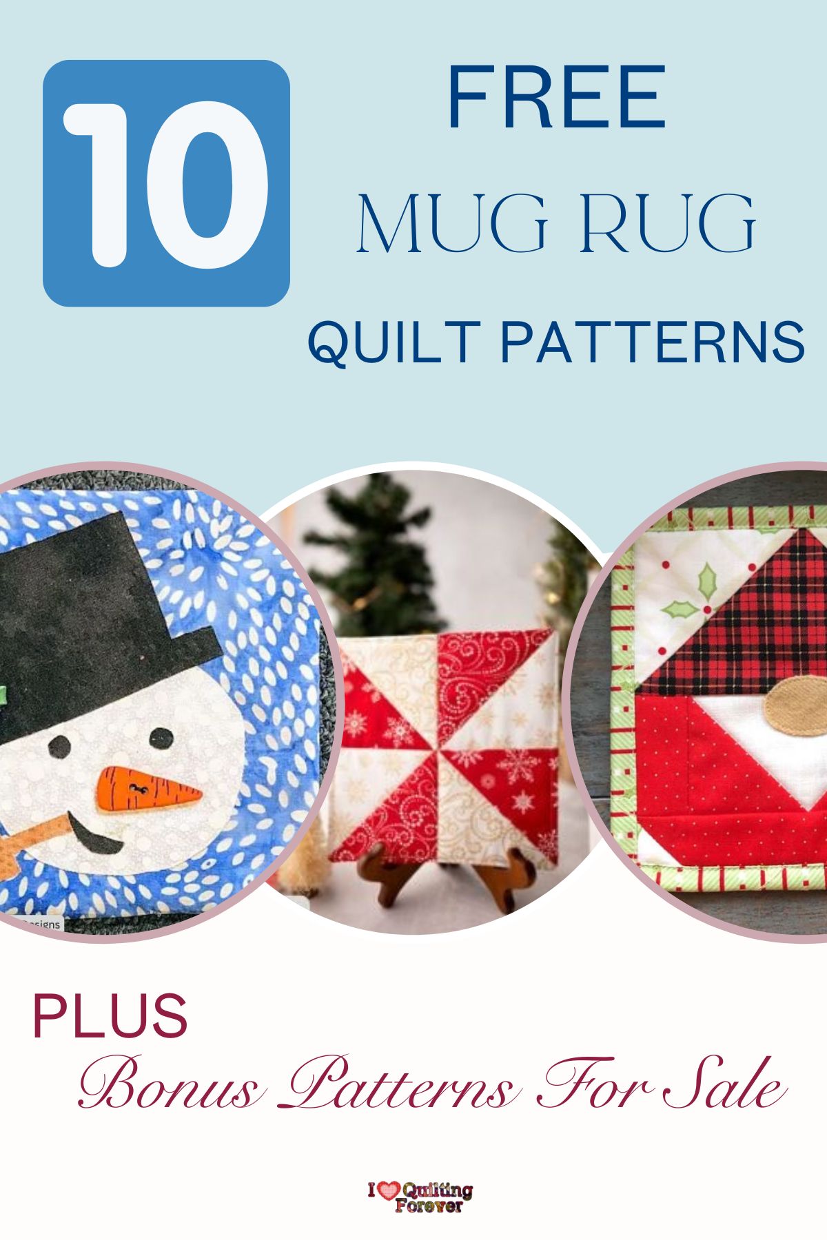 Top 10 Free Mug Rug Quilt Patterns (+11 Bonus Patterns For Sale) - I ...