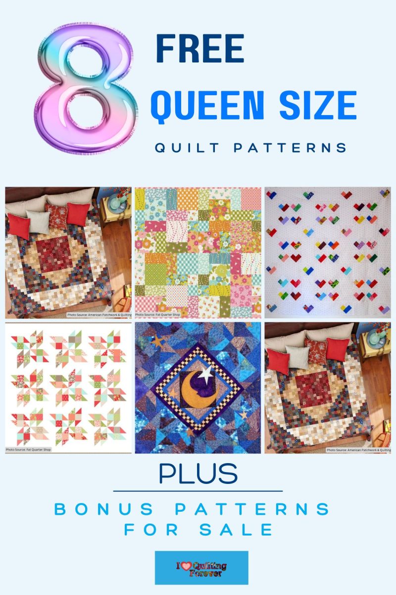Top 8 Free Queen Size Quilt Patterns (+10 Bonus Patterns For Sale) - I ...