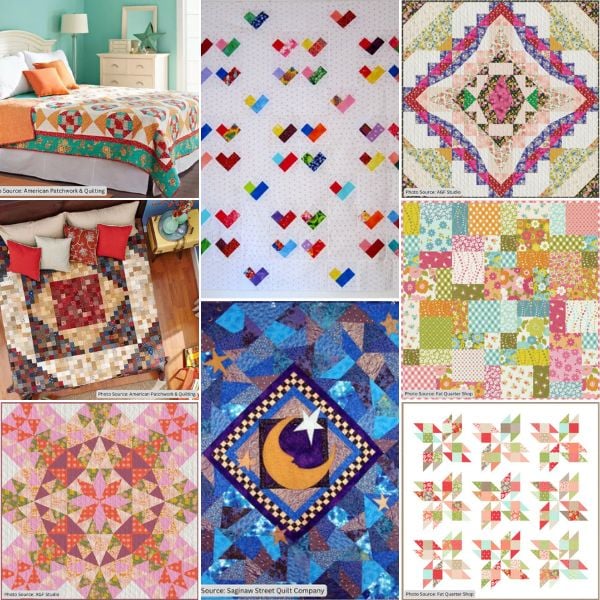 Top 8 Free Queen Size Quilt Patterns (+10 Bonus Patterns For Sale) - I ...