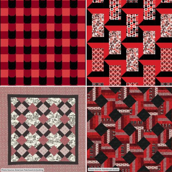 Top 5 Free Black and Red Quilt Patterns (+3 Bonus Patterns For Sale) - I Love Quilting Forever