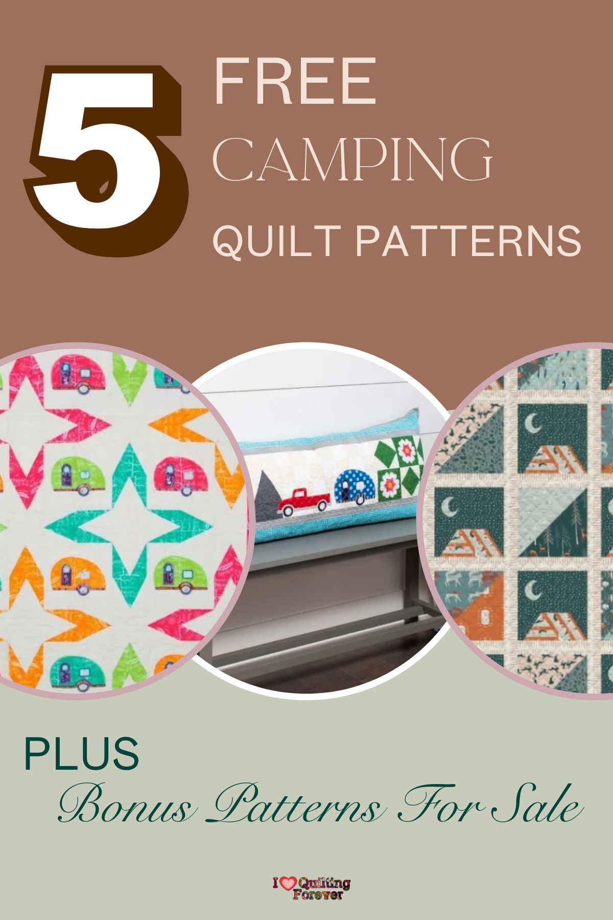 Top 5 Free Camping Quilt Patterns (+8 Bonus Patterns For Sale) - I Love ...