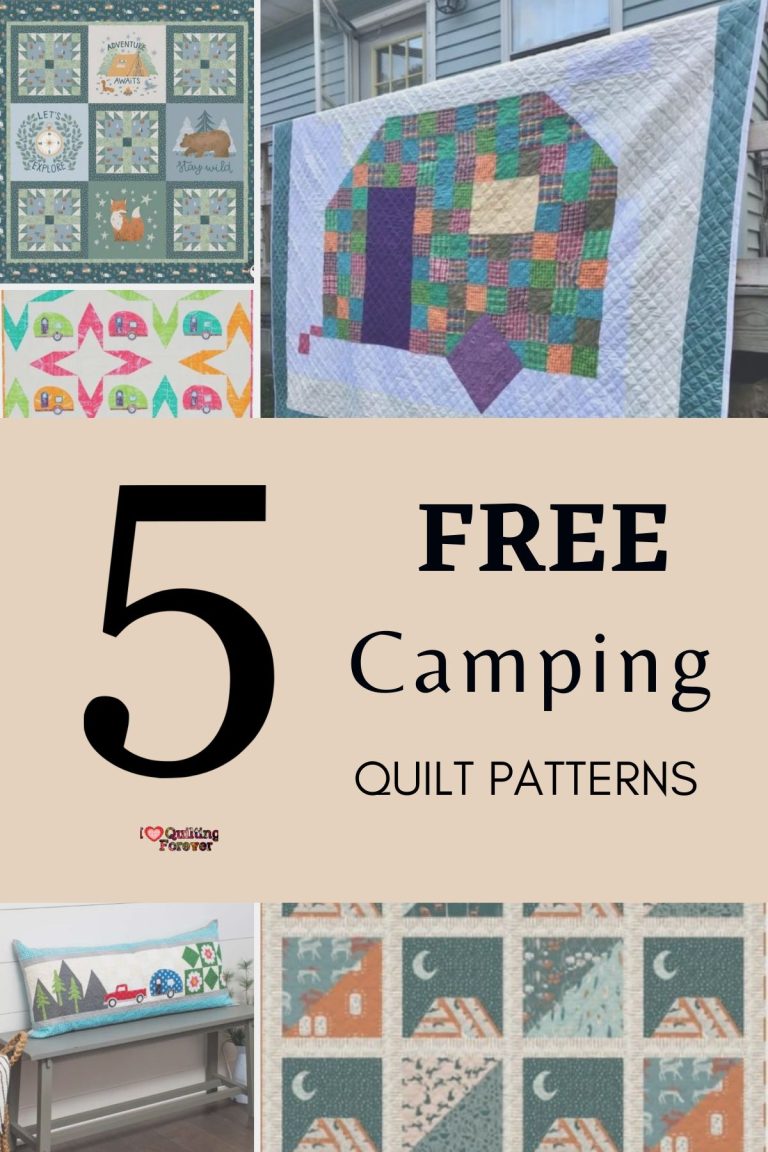Top 5 Free Camping Quilt Patterns (+8 Bonus Patterns For Sale) - I Love ...