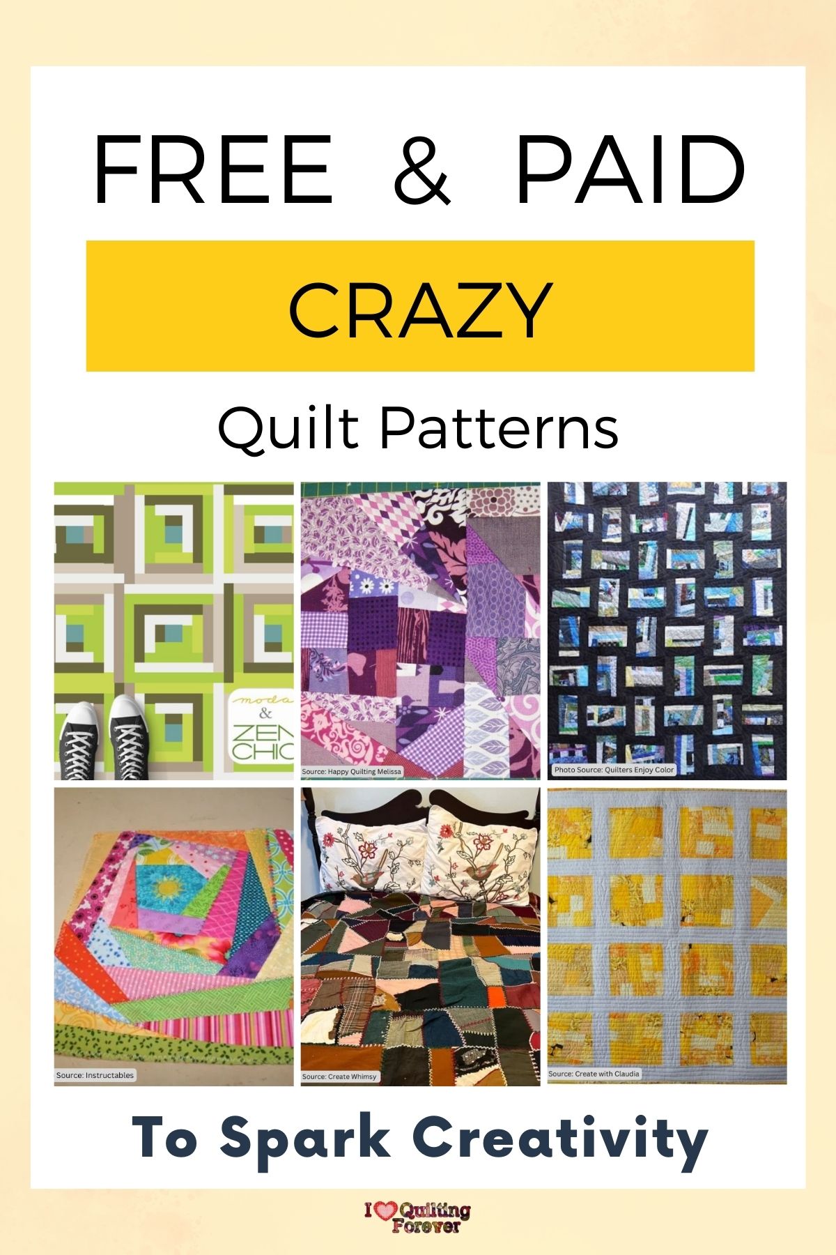 Top 8 Free Crazy Quilt Patterns (+4 Bonus Patterns For Sale) - I Love ...