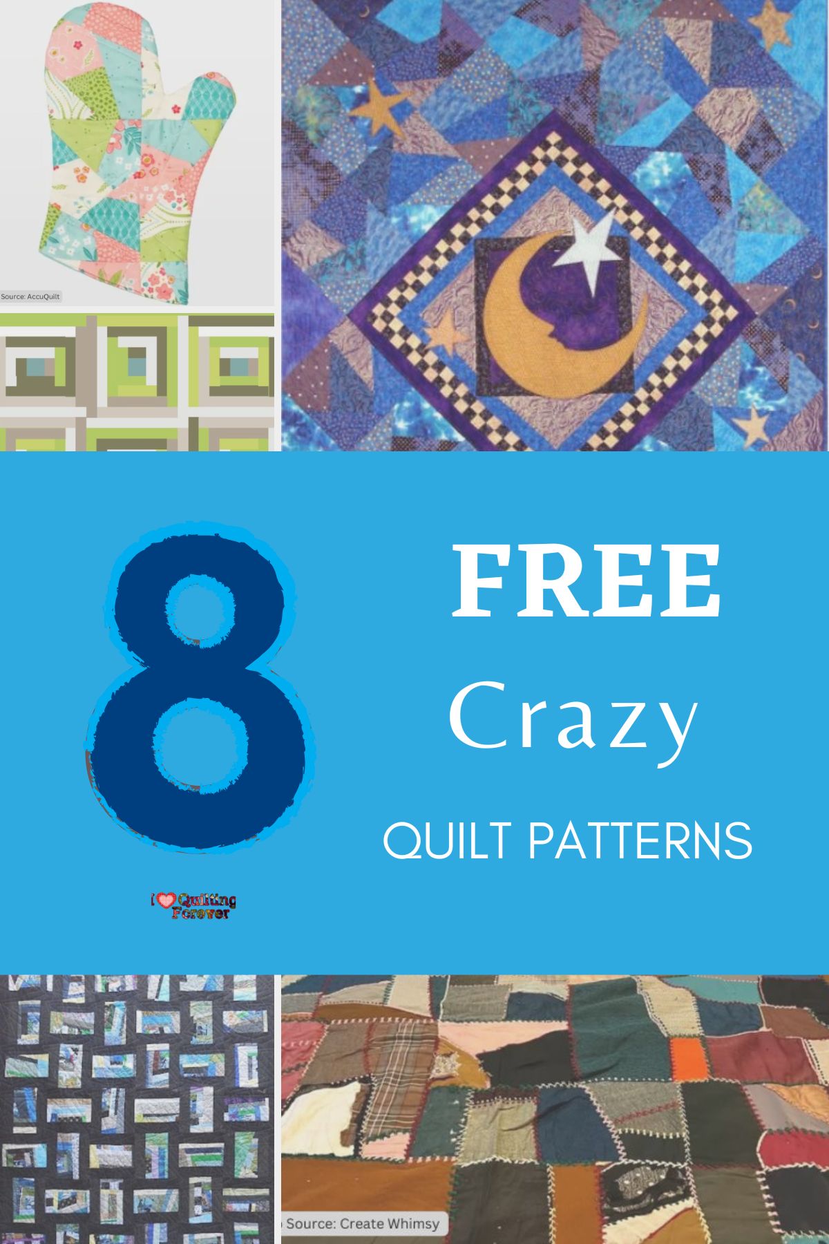 Top 8 Free Crazy Quilt Patterns (+4 Bonus Patterns For Sale) - I Love ...