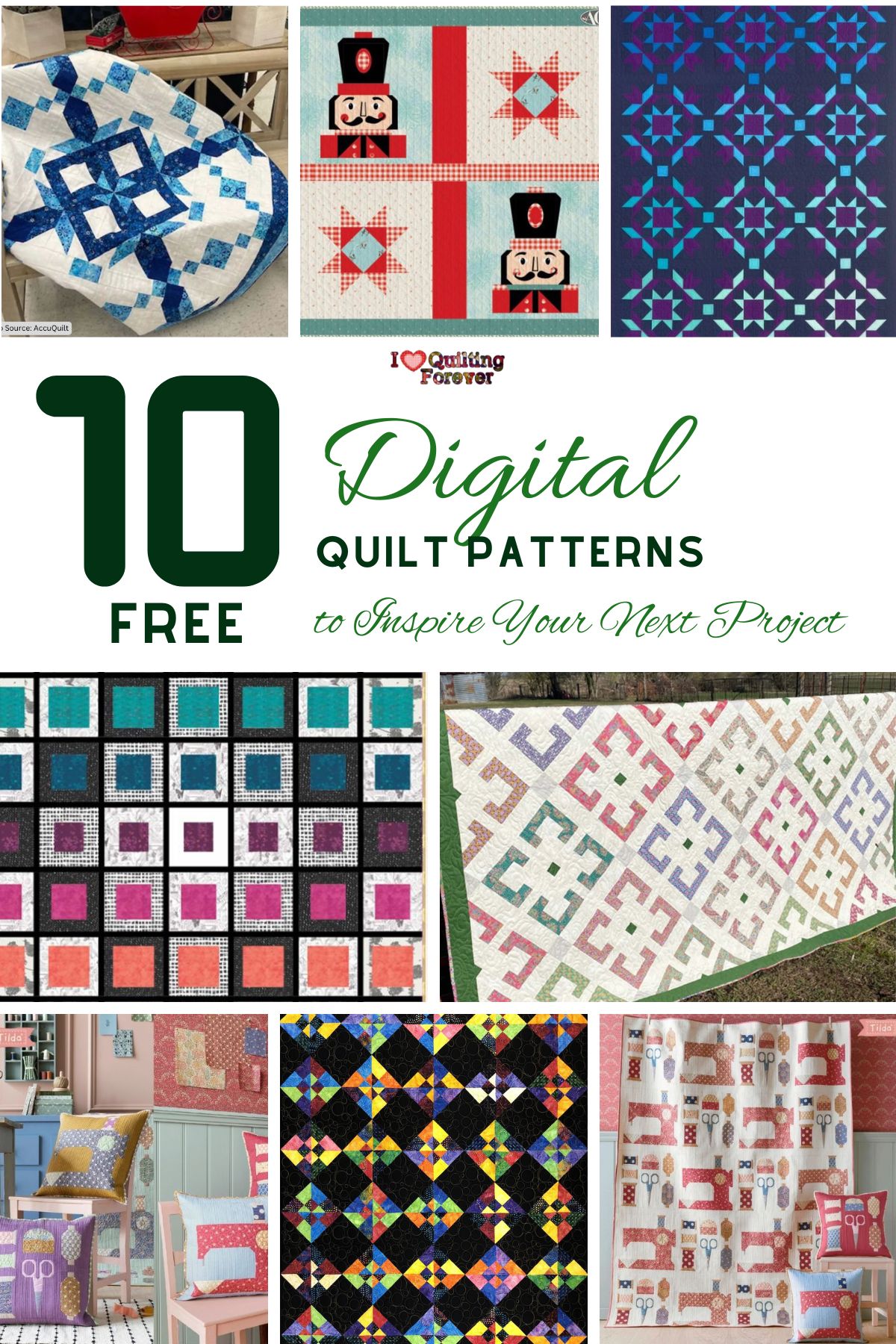 Top 10 Free Digital Quilt Patterns (+10 Bonus Patterns For Sale) - I ...