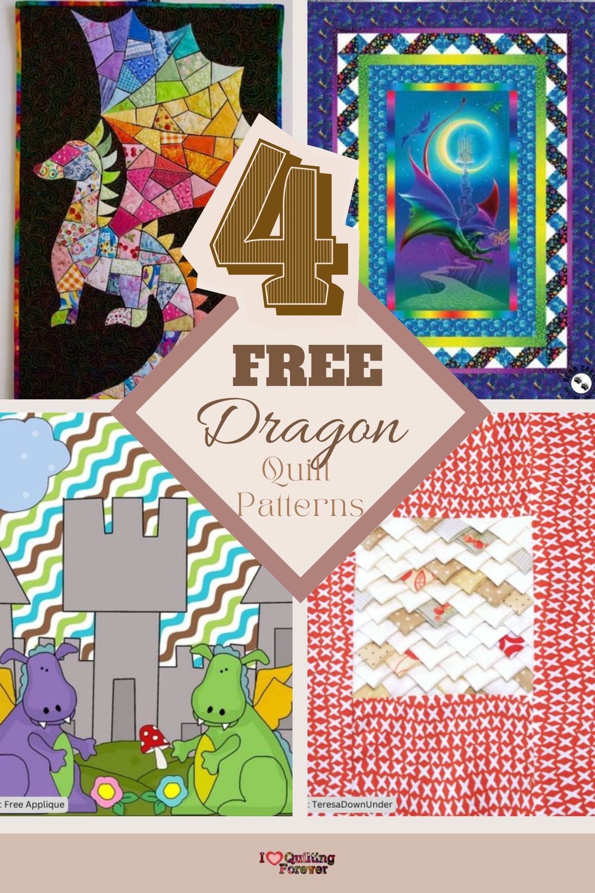 Top 4 Free Dragon Quilt Patterns (+10 Bonus Patterns For Sale) - I Love ...