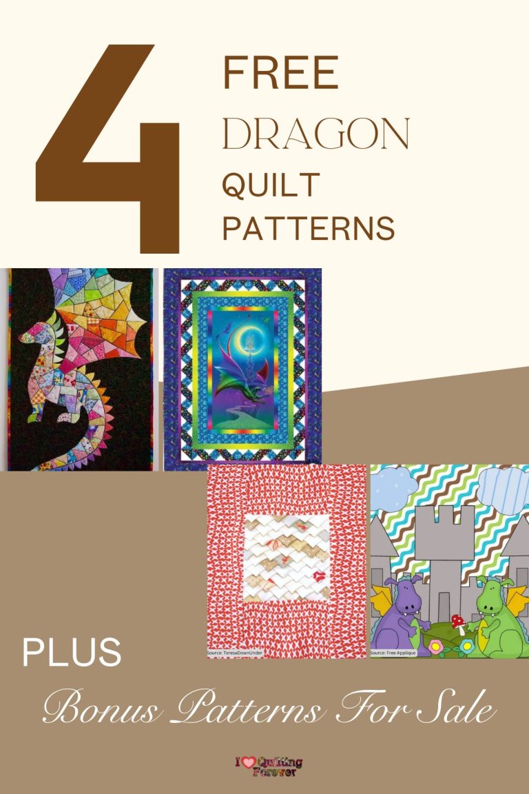 Top 4 Free Dragon Quilt Patterns (+10 Bonus Patterns For Sale) - I Love ...