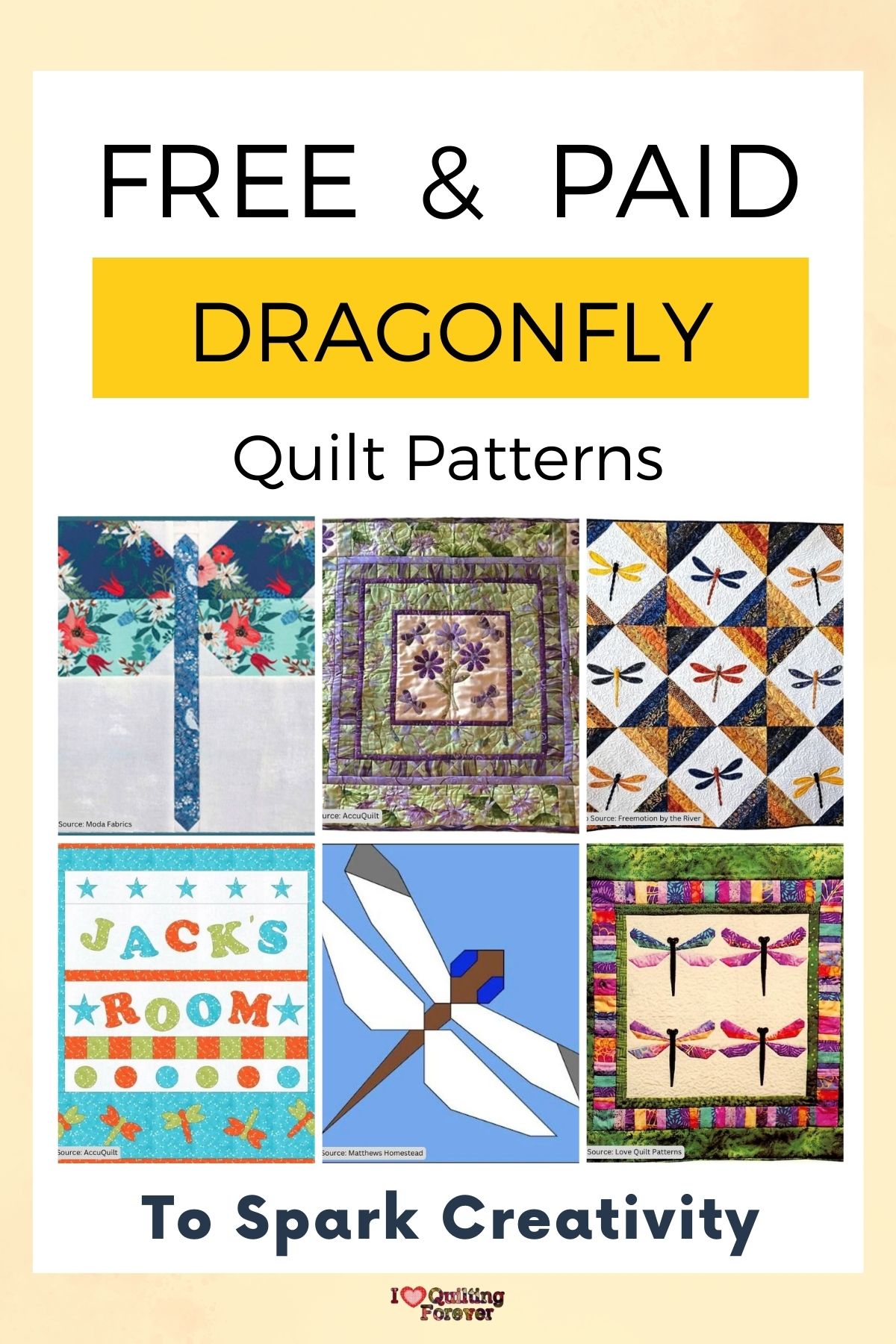 Top 2 Free Dragonfly Quilt Patterns (+10 Bonus Patterns For Sale) - I ...