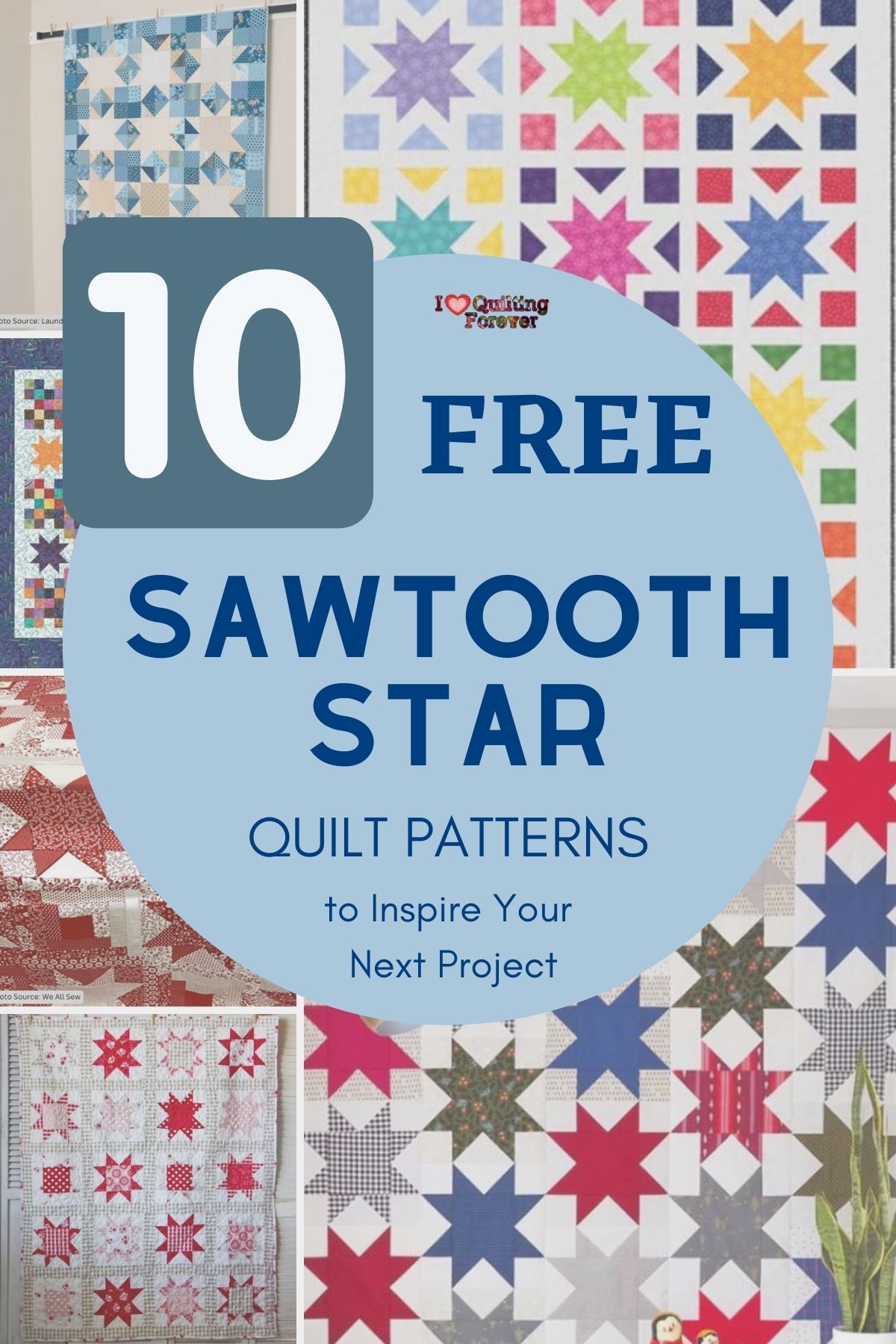 Top 10 Free Sawtooth Star Quilt Patterns (+10 Bonus Patterns For Sale ...