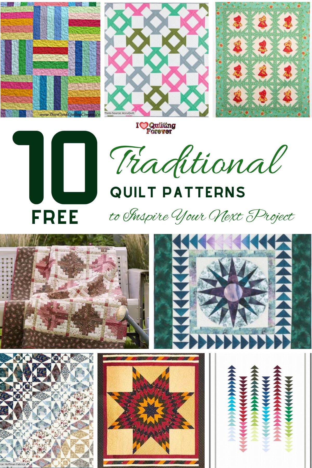 Top 10 Free Traditional Quilt Patterns (+10 Bonus Patterns For Sale ...
