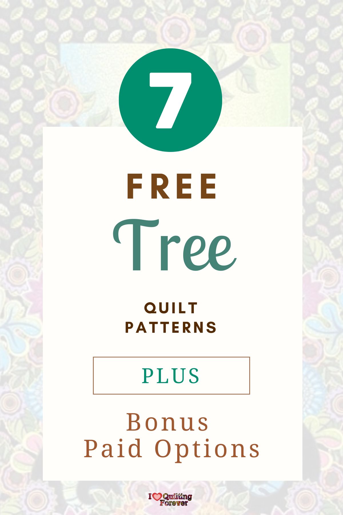 Top 7 Free Tree Quilt Patterns (+10 Bonus Patterns For Sale) - I Love ...