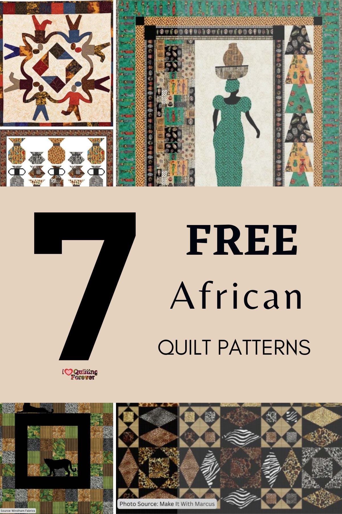 Top 7 Free African Quilt Patterns (+5 Bonus Patterns For Sale) - I Love ...