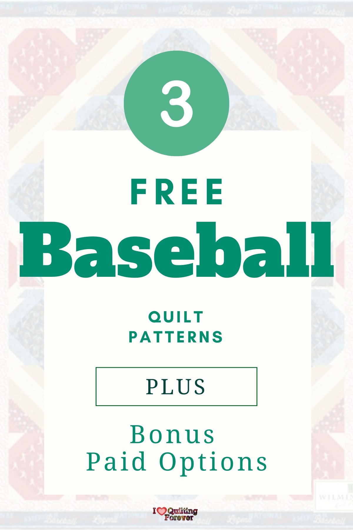 Top 3 Free Baseball Quilt Patterns (+8 Bonus Patterns For Sale) - I ...