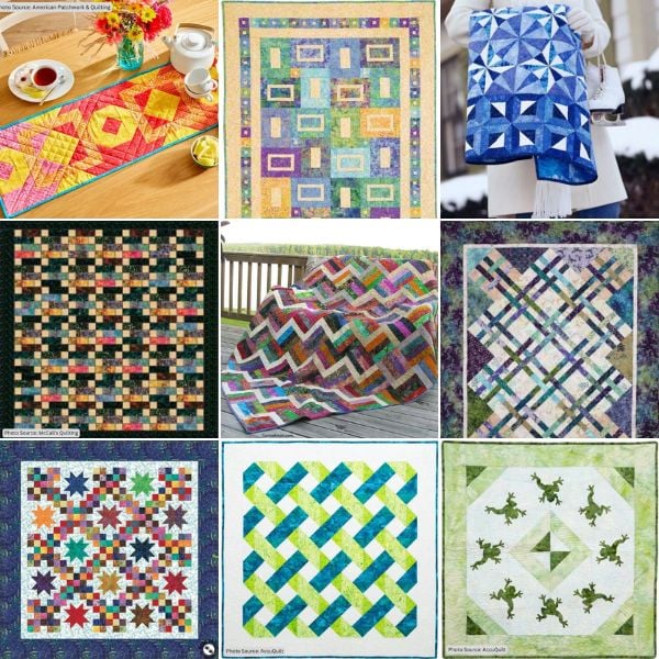 Top 9 Free Batik Quilt Patterns (+7 Bonus Patterns For Sale) - I Love ...