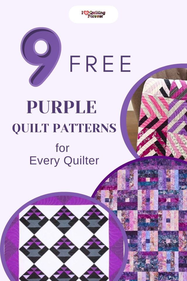 Top 9 Free Purple Quilt Patterns (+8 Bonus Patterns For Sale) - I Love ...