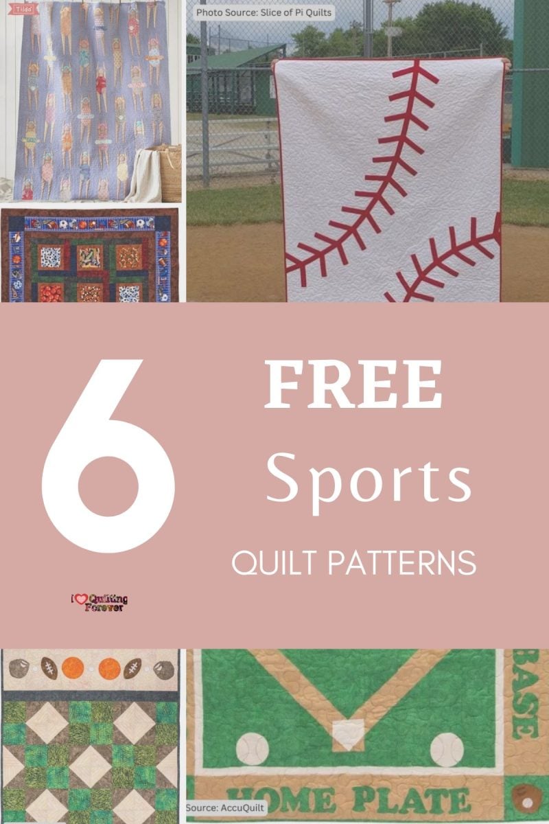Top 6 Free Sports Quilt Patterns (+7 Bonus Patterns For Sale) - I Love ...