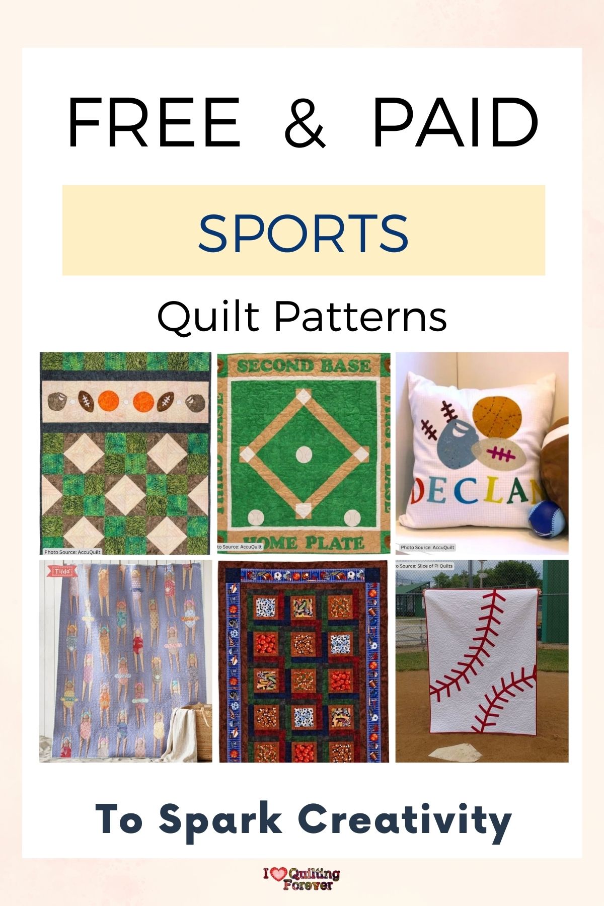 Top 6 Free Sports Quilt Patterns (+7 Bonus Patterns For Sale) - I Love ...