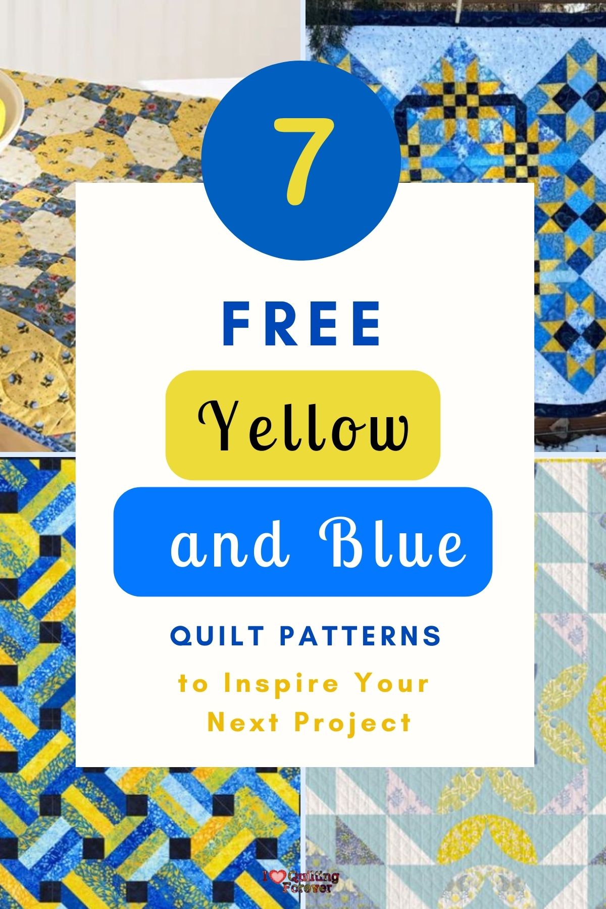 Top 7 Free Yellow and Blue Quilt Patterns (+10 Bonus Patterns For Sale ...