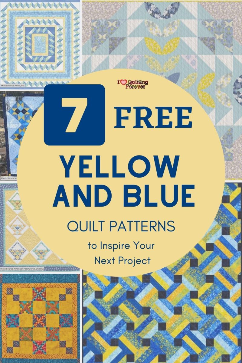 Top 7 Free Yellow and Blue Quilt Patterns (+10 Bonus Patterns For Sale ...