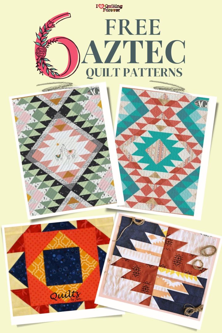 Top 6 Free Aztec Quilt Patterns (+9 Bonus Patterns For Sale) - I Love ...