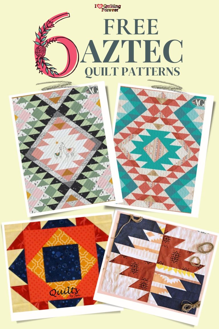 Top 6 Free Aztec Quilt Patterns (+9 Bonus Patterns For Sale) - I Love ...