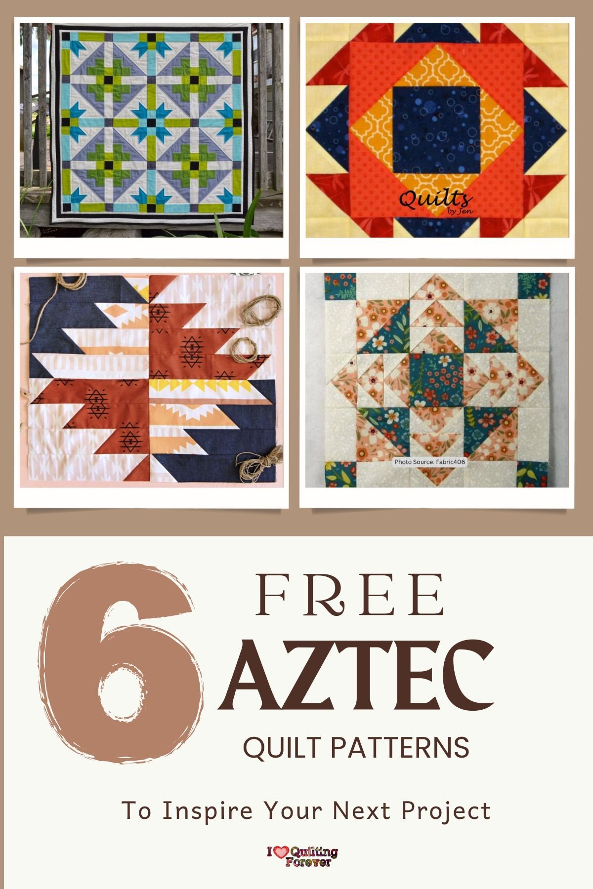 Top 6 Free Aztec Quilt Patterns (+9 Bonus Patterns For Sale) - I Love ...