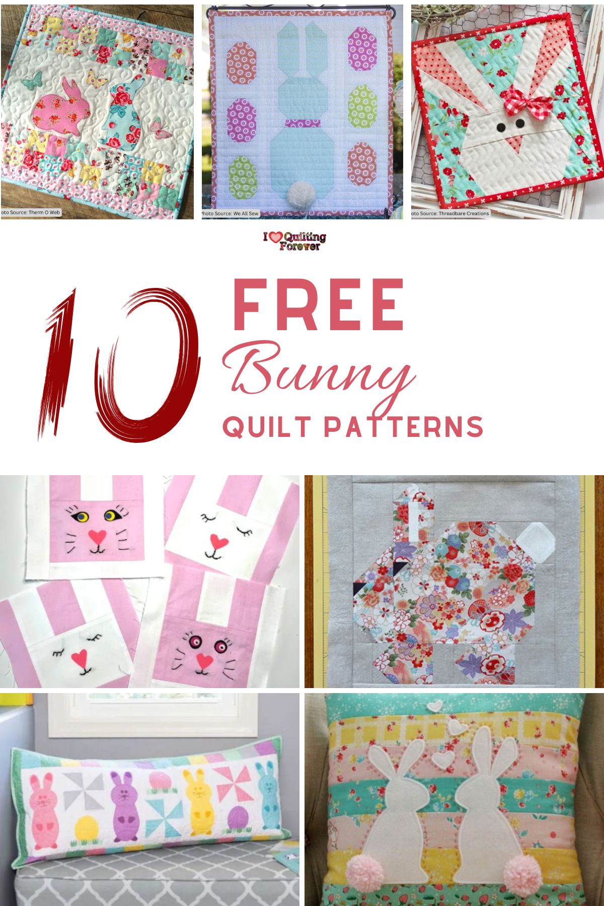 Top 10 Free Bunny Quilt Patterns (+10 Bonus Patterns For Sale) - I Love Quilting Forever