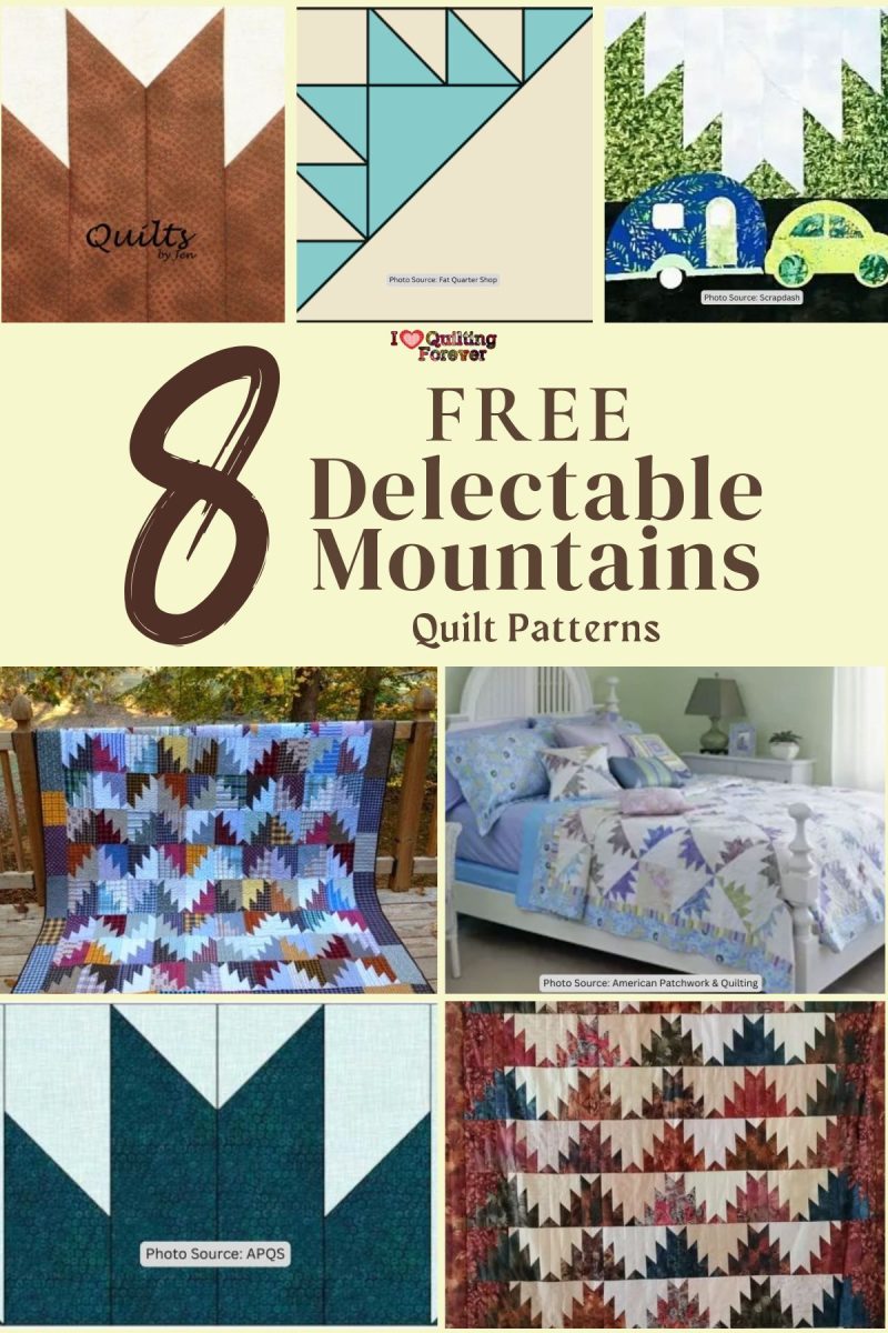 Top 8 Free Delectable Mountains Quilt Patterns (+6 Bonus Patterns For Sale) - I Love Quilting ...