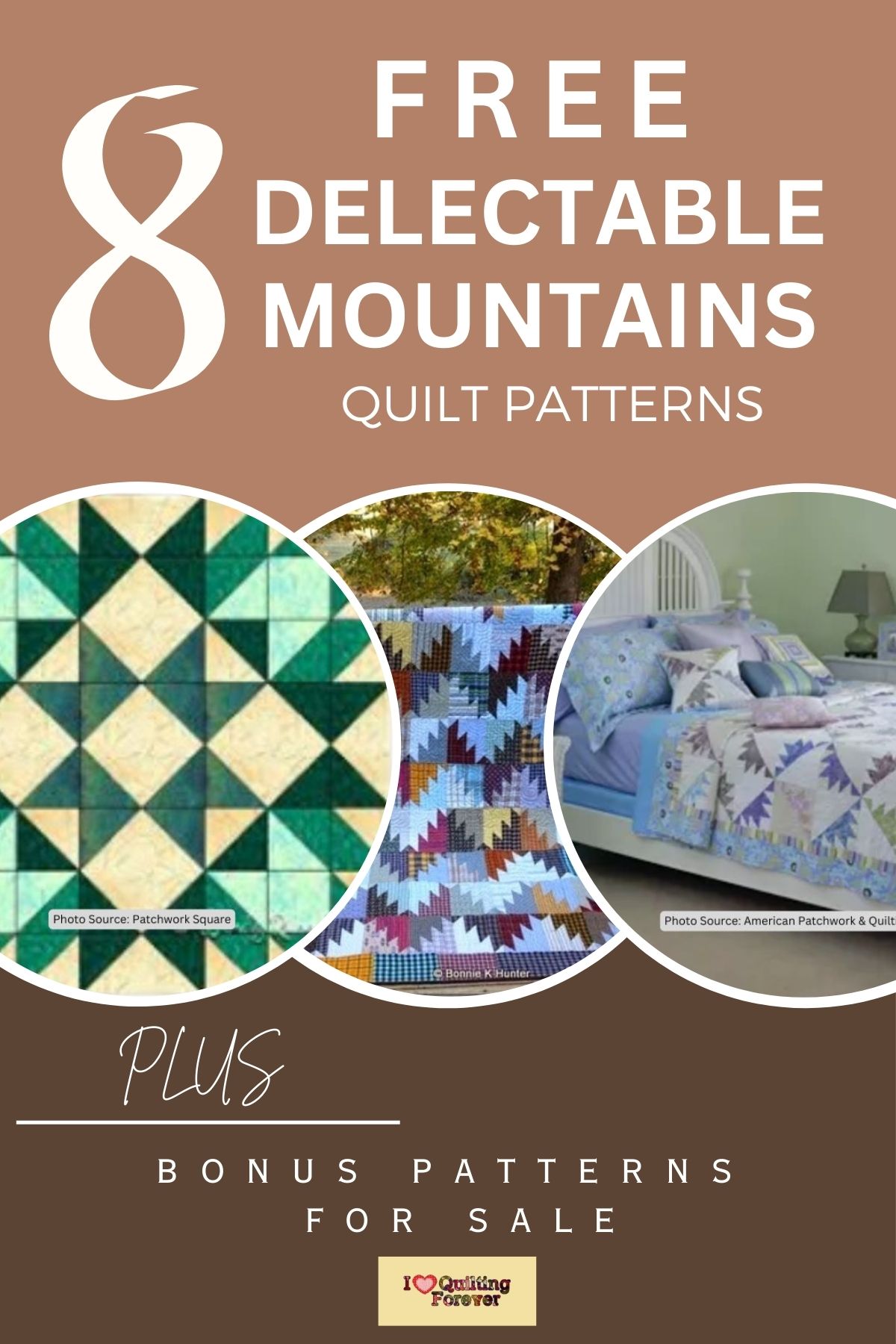 Top 8 Free Delectable Mountains Quilt Patterns (+6 Bonus Patterns For Sale) - I Love Quilting ...