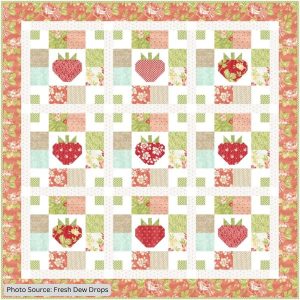 Top 6 Free Strawberry Quilt Patterns (+9 Bonus Patterns For Sale) - I ...