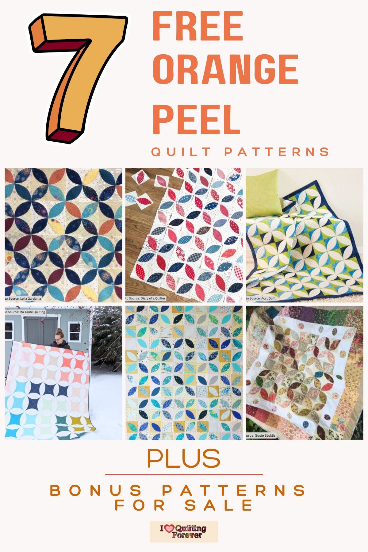 Top 7 Free Orange Peel Quilt Patterns (+10 Bonus Patterns For Sale) - I ...