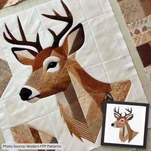 Top 9 Free Deer Quilt Patterns (+10 Bonus Patterns For Sale) - I Love ...