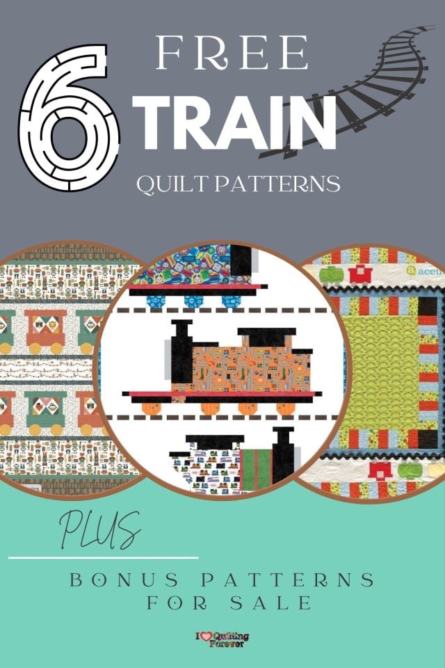 Top 6 Free Train Quilt Patterns (+8 Bonus Patterns For Sale) - I Love ...