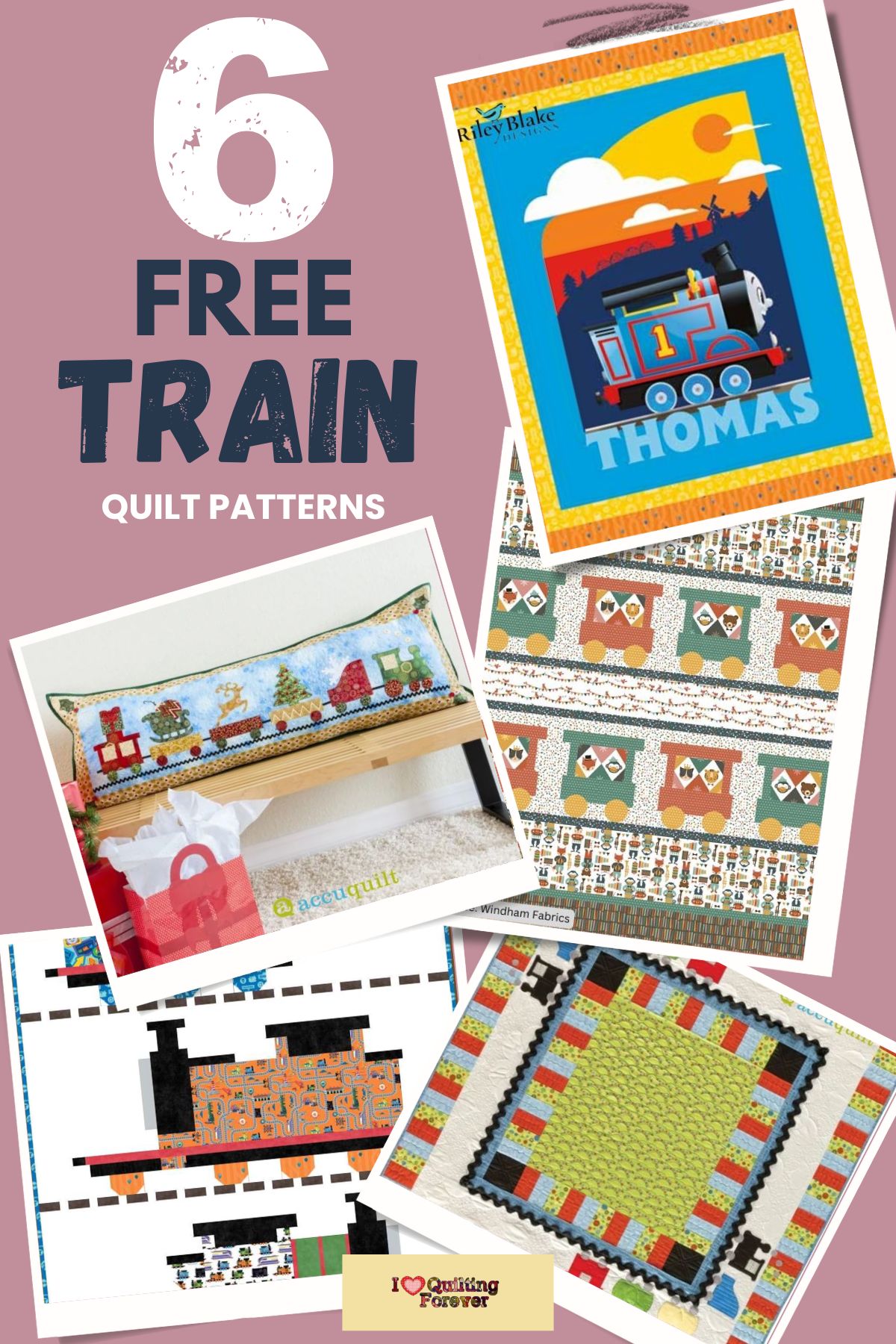 Top 6 Free Train Quilt Patterns (+8 Bonus Patterns For Sale) - I Love ...