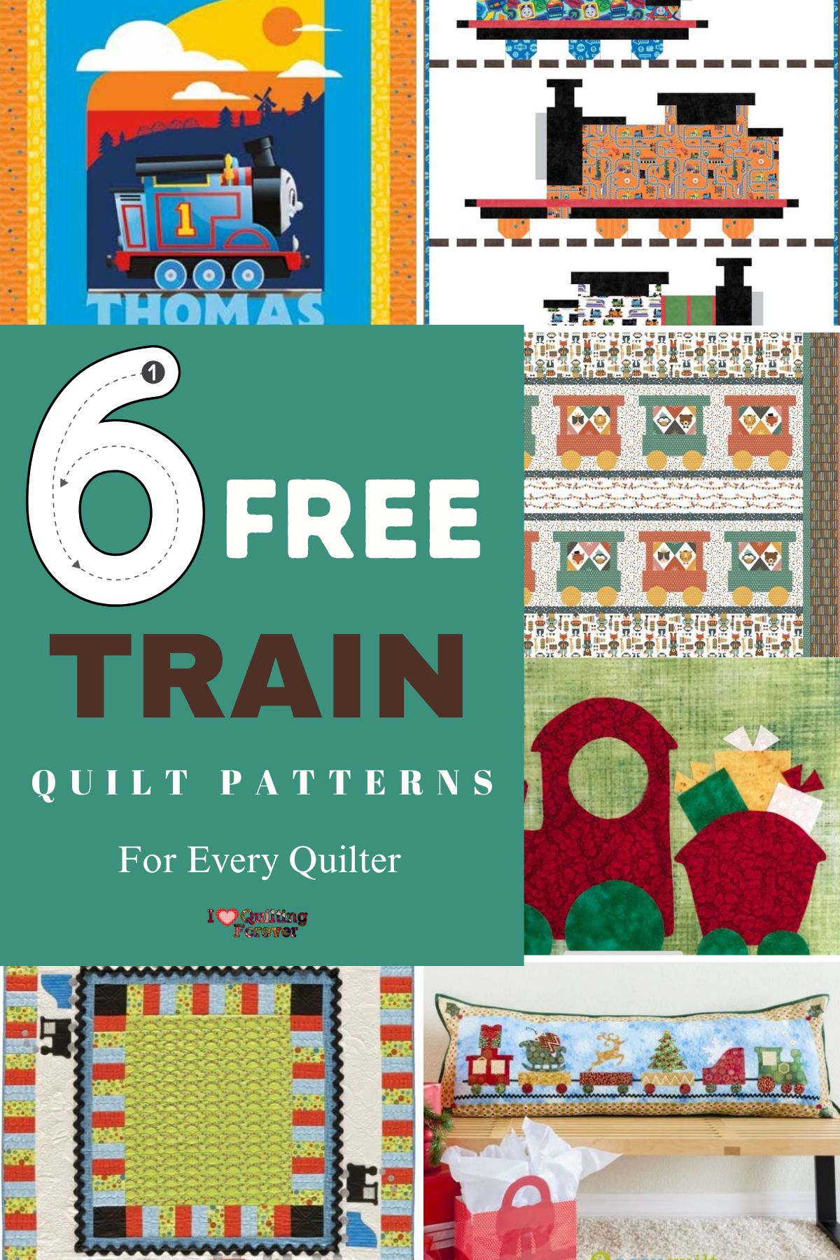 Top 6 Free Train Quilt Patterns (+8 Bonus Patterns For Sale) - I Love ...